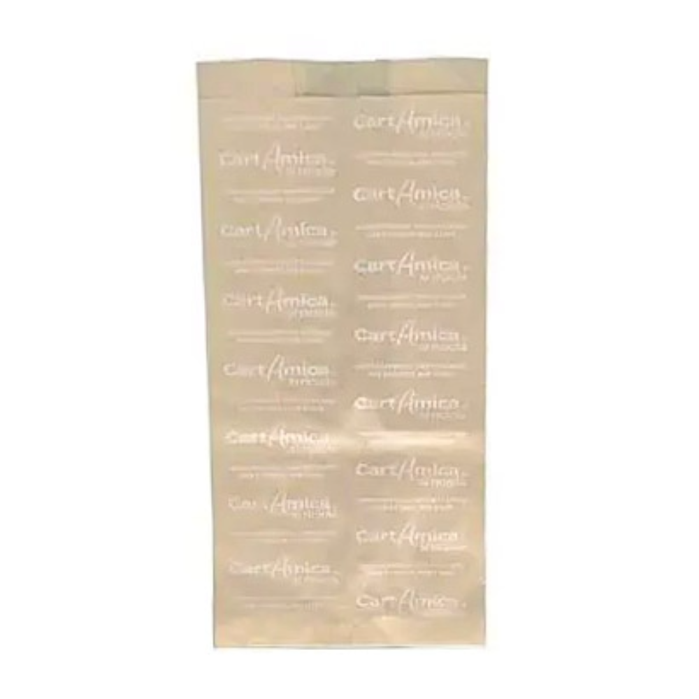 Sacchetti di carta avana per alimenti fritti compostabili 17+11x34 cm ...